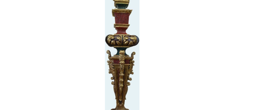 Parroquias con mucho arte. Columna-estípite del retablo de la Iglesia ...